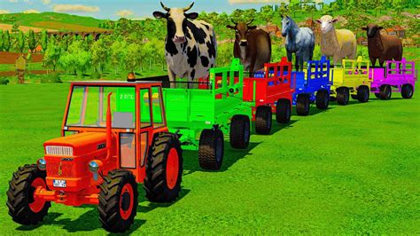 Load Bulls Sheeps Cows Horses Goats Rams And Transport With Fiat Tractor Fs22 Youtube Load Bulls Sheeps Cows Horses Goats Rams And Transport With Fiat Tractor Fs22 Youtube