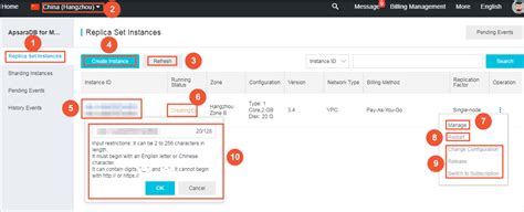 Manage Standalone Instances In The ApsaraDB For MongoDB Console