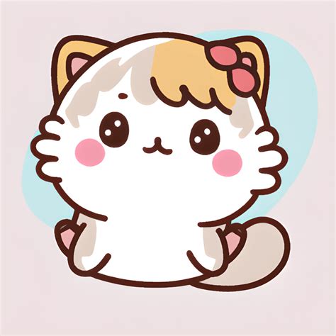 Cute Chibi Cat Wallpaper