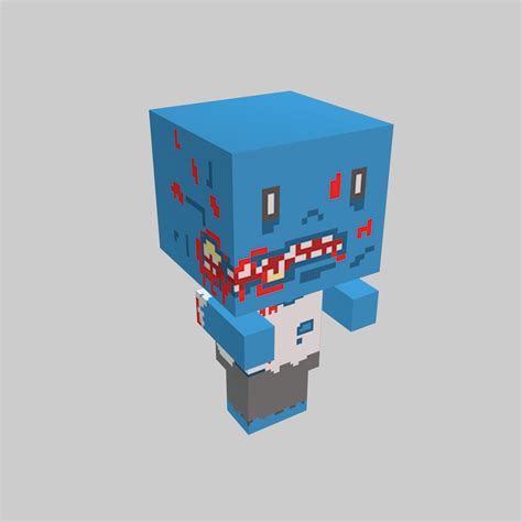 Block Zombies Game Ready Modelo 3d 5 Unknown Fbx Obj Max Unitypackage Free3d