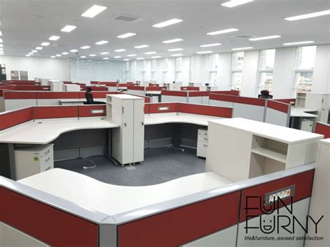 사무실책상 120도책상 파티션 납품사례 네이버 블로그