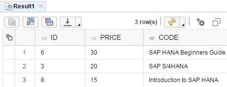 SQLScript Nth Value Function In SAP HANA