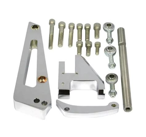 Rpc 6411 Bbc Outward Mount Driver Side Swp Aluminum Alternator Bracket Skip White Performance