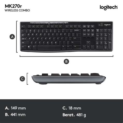 Jual Logitech Keyboard Mouse Wireless Mk270r Wireless Keyboard Mouse Di Seller New Vision