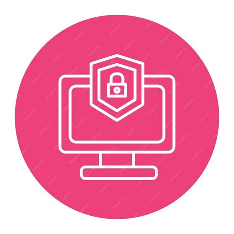 Premium Vector Computer Security Vector Illustration