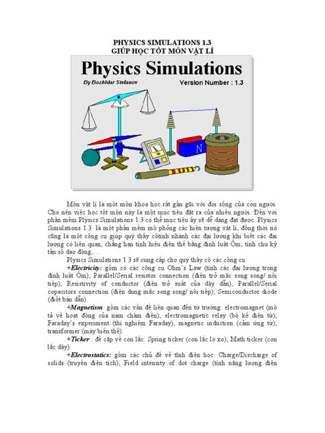 Pdf Physics Simulations Dokumentips