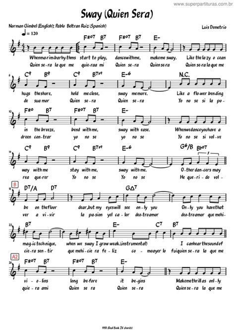 Acordes De Guitarra Sway Bic Runga