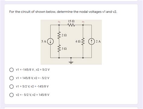 [solved] Solve Using Nodal Analysis And Show Solutions Course Hero