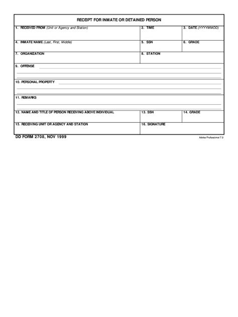 Dd Form 2708 Printable Form 2025