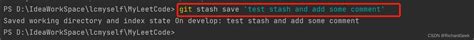 git stash 命令详解 git stash apply csdn博客
