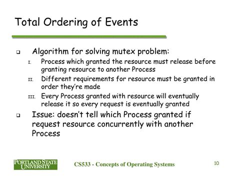 Ppt Event Ordering And Clocks In Distributed Systems Cs533 Concepts Powerpoint Presentation