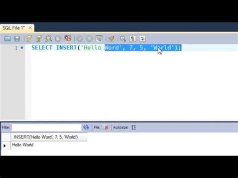 SQL Tutorial 42 The LENGTH INSERT Functions Empower Youth