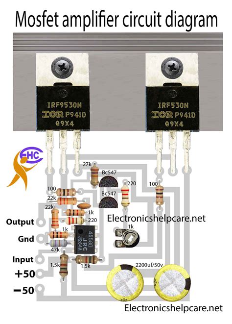 Amplifier Circuit Diagram Using Mosfet Electronics Help Care
