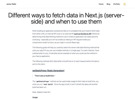 how to add a blog using dev to as a cms to a next js website james wallis