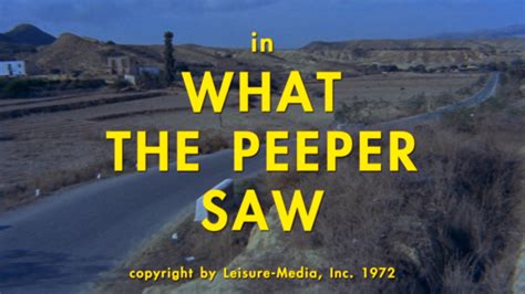 What The Peeper Saw Blu Ray Britt Ekland