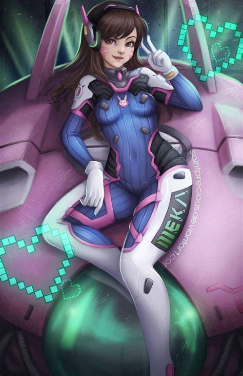 Overwatch Dva By Saintprecious Malen