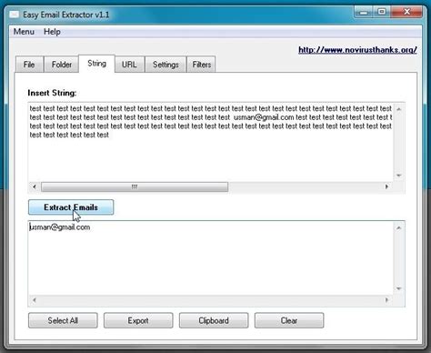 Extract Email Addresses From Files Folders Text Snippets Easy Email Extractor