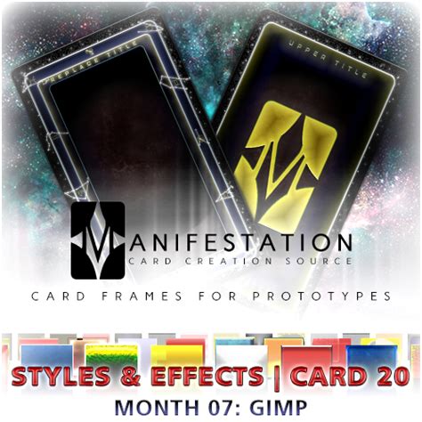 Card Game Design Template Gimp Manifestation CCS