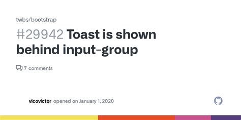 Toast Is Shown Behind Input Group Issue 29942 Twbs Bootstrap GitHub