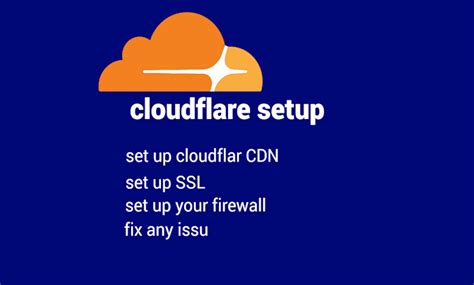 Setup Cloudflare Cdn Sslfirewall Fix Any Issue By Securitycap Fiverr