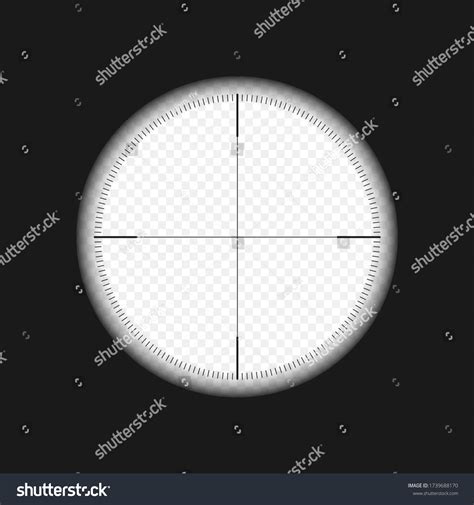 Sniper Rifle Scope Weapon Aim Template Stock Vector Royalty Free 1739688170 Shutterstock