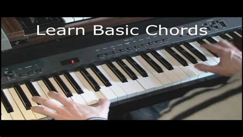 Learn Basic Chords On Piano Keyboard Tutorial