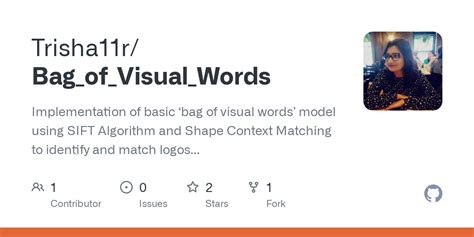 Github Trisha11rbagofvisualwords Implementation Of Basic ‘bag Of