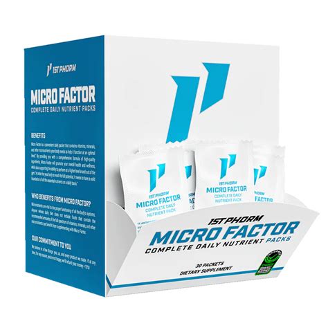 1st Phorm Micro Factor Complete Daily Nutrient Pack Vitamins