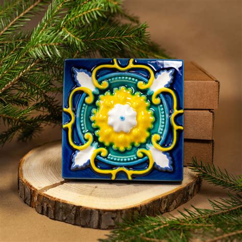 Украшение настенное интерьерное Ярославская майолика многоцветный большой купить по