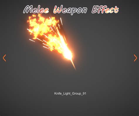 Artstation Unity Melee Weapon Visual Effects Game Assets
