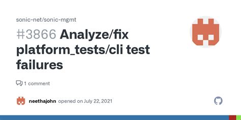 Analyze Fix Platform Tests Cli Test Failures Issue Sonic Net Sonic Mgmt GitHub
