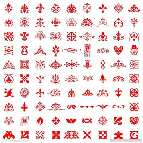 边角设计图 花边花纹 底纹边框 设计图库 昵图网