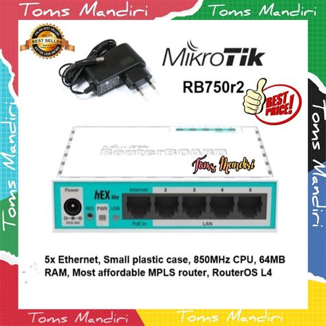 Mikrotik Router Indoor Rb750r2 Hex Lite Rb750 R2 Shopee Philippines