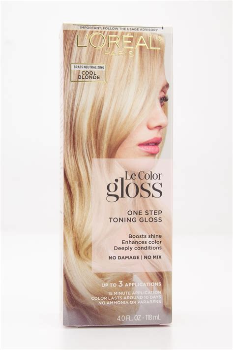 L Oreal Le Color Gloss Step Toning Gloss Brass Neutralizing Cool