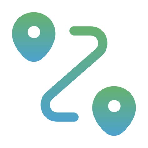 Routing Generic Flat Gradient Icon