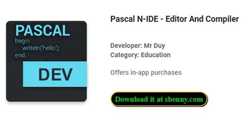 Pascal N Ide Premium In App Purchase Mod Pak Free Download