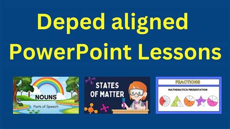 Deped Power Point Lessons For All Subjects Download Now