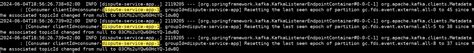 Spring Kafka Adding N Suffix For Clientid How To Remove It Stack