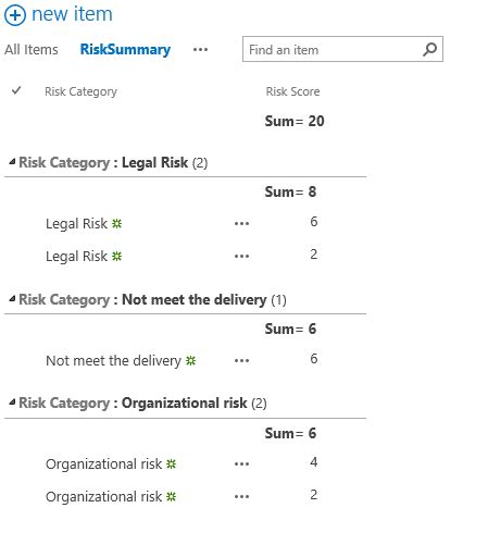 custom list sharepoint creating another view with unique values and