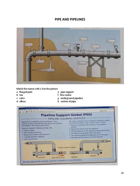 Pipe And Pipelines Pdf Noun Plural