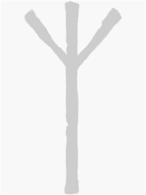 Algiz Elder Futhark Sticker For Sale By Winterwoede Redbubble