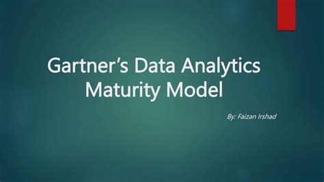 Gartners Data Analytics Maturity Modelpptx Web Development Internet