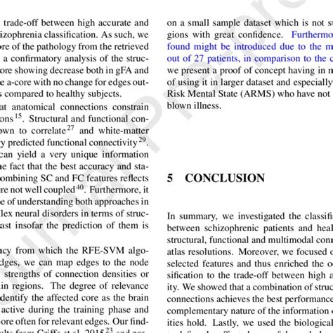 Percentage Structural And Functional Features Selected From The