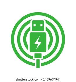 Usb Charging Plug Icon On White Stock Vector Royalty Free Shutterstock