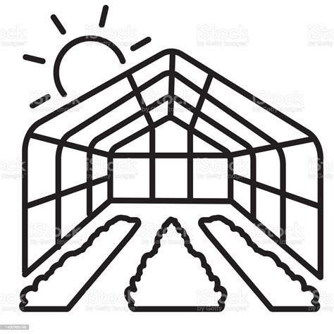 현대 농장 및 농업 아이콘 개념 얇은 라인 스타일 편집 스트로크 비닐하우스에 대한 스톡 벡터 아트 및 기타 이미지 비닐하우스 아이콘 대형 Istock