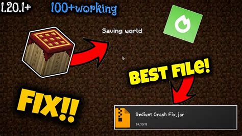 How To Fix Sodium Crash Saving World In Pojav Launcher 1201 Youtube