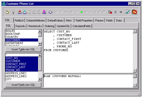 Ibsql Screen Shots
