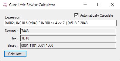 Bitwise Calculator Gilad Reich