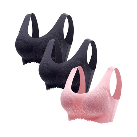Bras Under 5 Cagogo 4 Pack Seamless Wirefree Bras For Older Womens