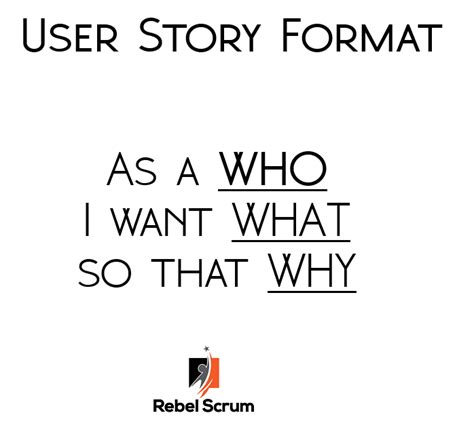 The User Story Format